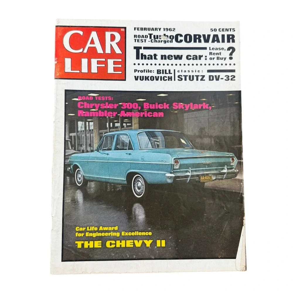 Car Life | Accents | Vintage Car Life Magazine February 62 Turbo ...